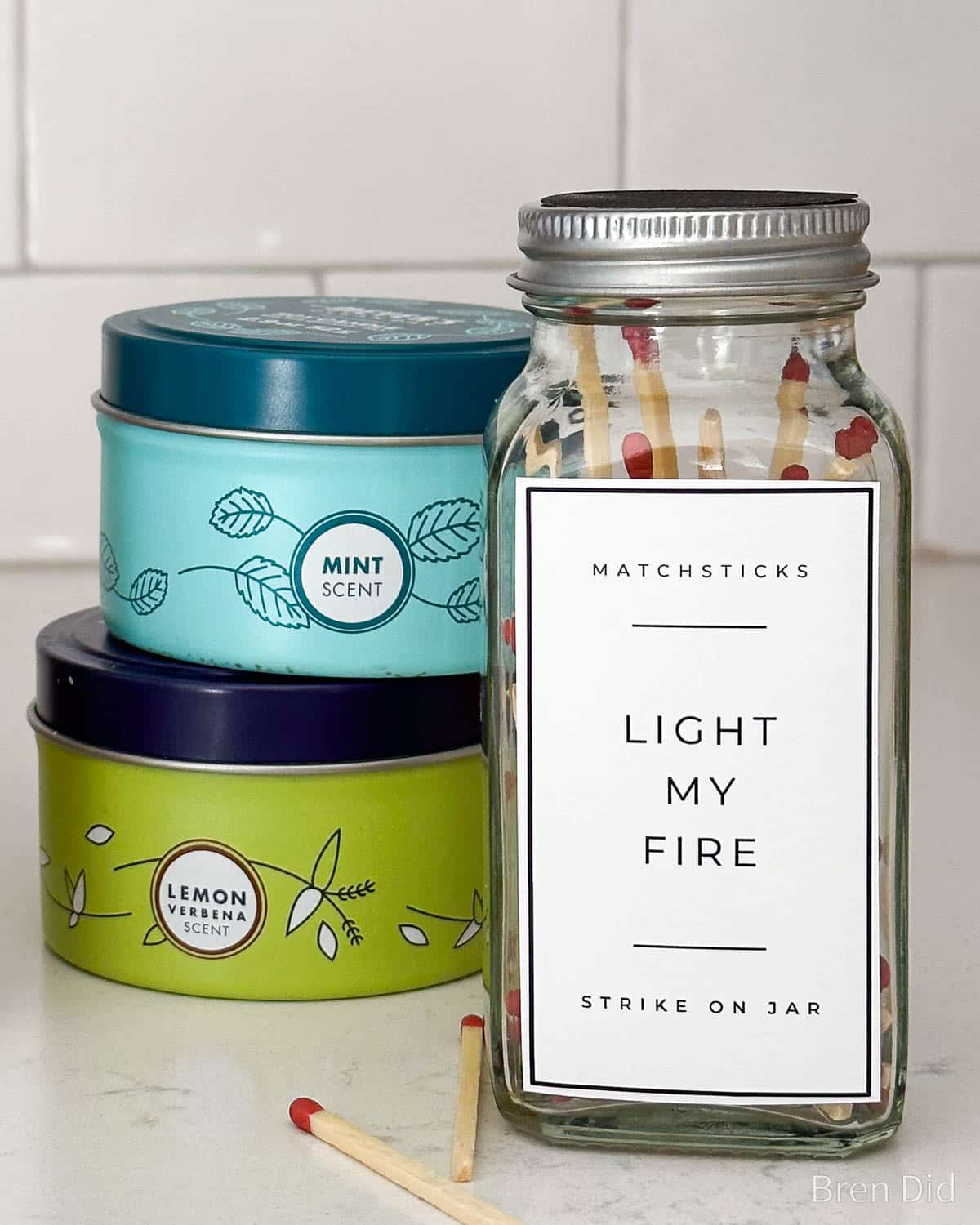 How to Make a Match Holder with a Striker - Bren Did