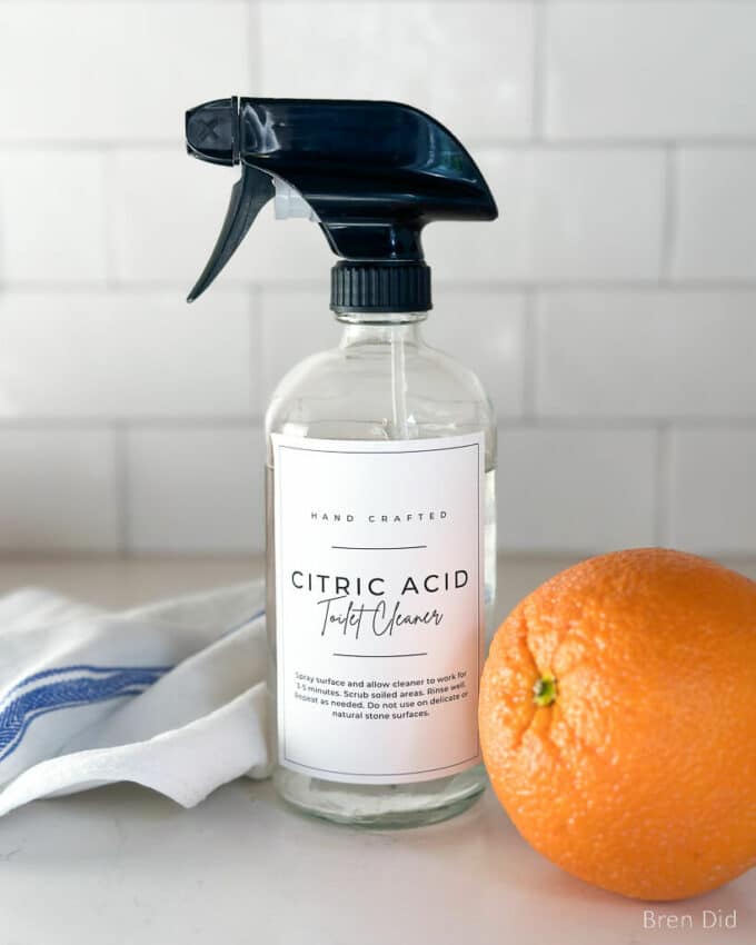 DIY Citric Acid Toilet Bowl Cleaner Recipe - Bren Did